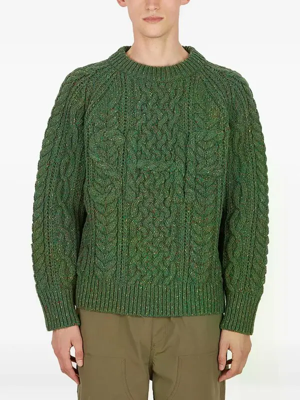 SKY HIGH FARM WORKWEAR Cable-knit Sweater - Green