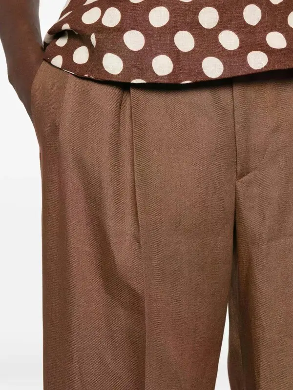 Tagliatore Tailored Linen Trousers