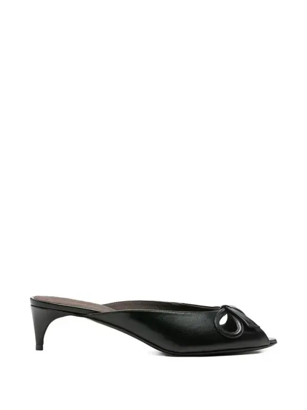 Bernadette Audrey Bow-detail Sandals - Black