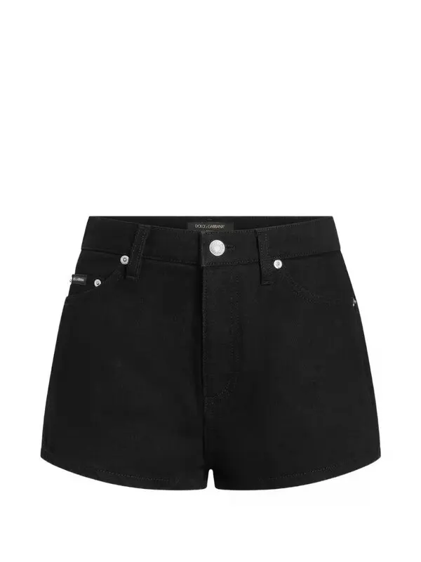 Dolce & Gabbana Audrey Shape Denim Shorts - Black