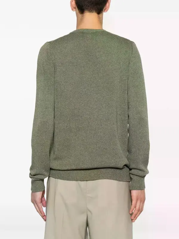 JEORDIE'S Ribbed-knit Crew Neck Sweater
