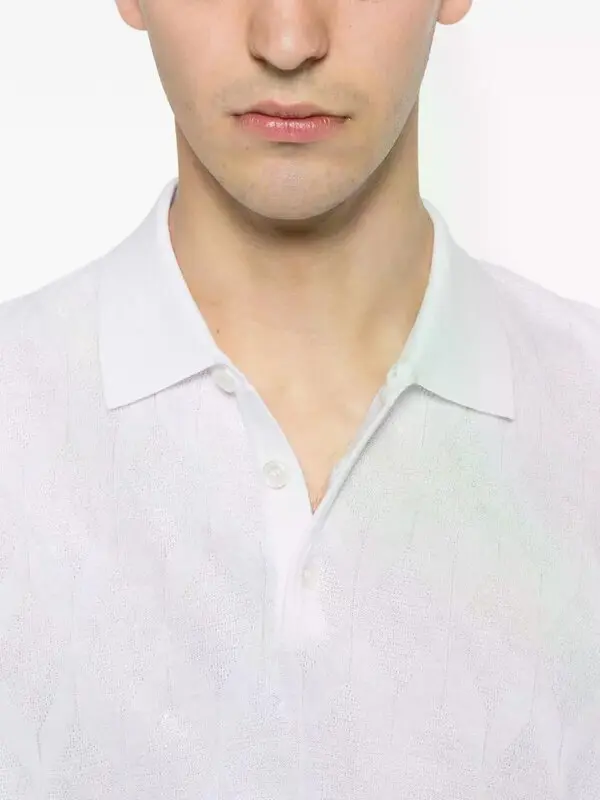 JEORDIE'S Diamond-textured Polo Shirt
