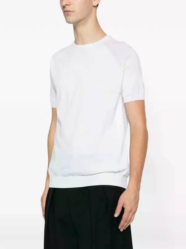 JEORDIE'S Raglan-sleeve Ribbed-trim T-shirt