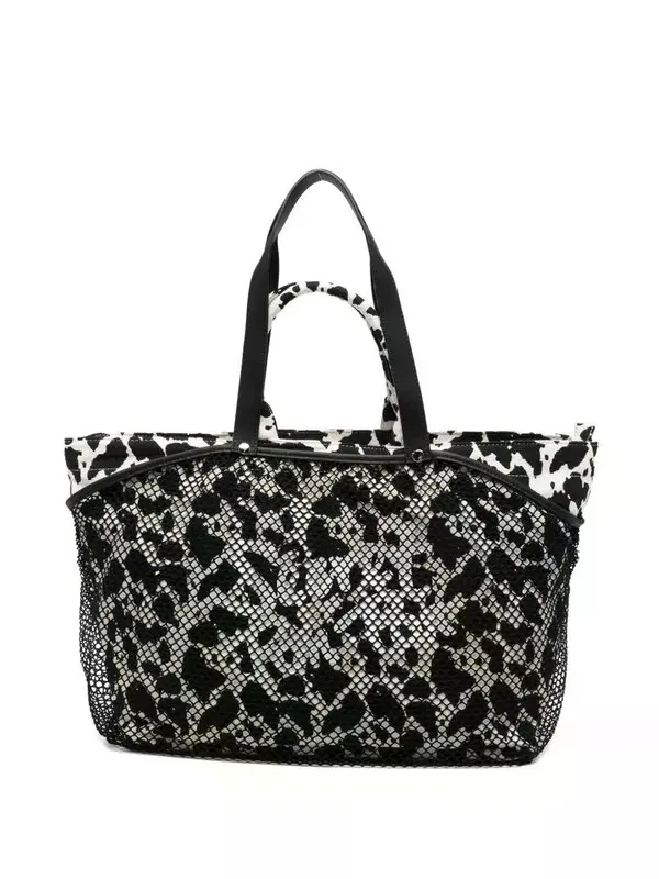 SECRET PON-PON City Cow-print Mesh Tote Bag