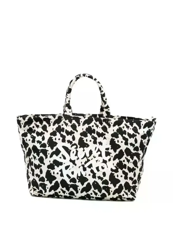 SECRET PON-PON City Cow-print Mesh Tote Bag