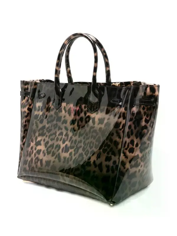 SECRET PON-PON Brigitte Leopard-print Tote Bag