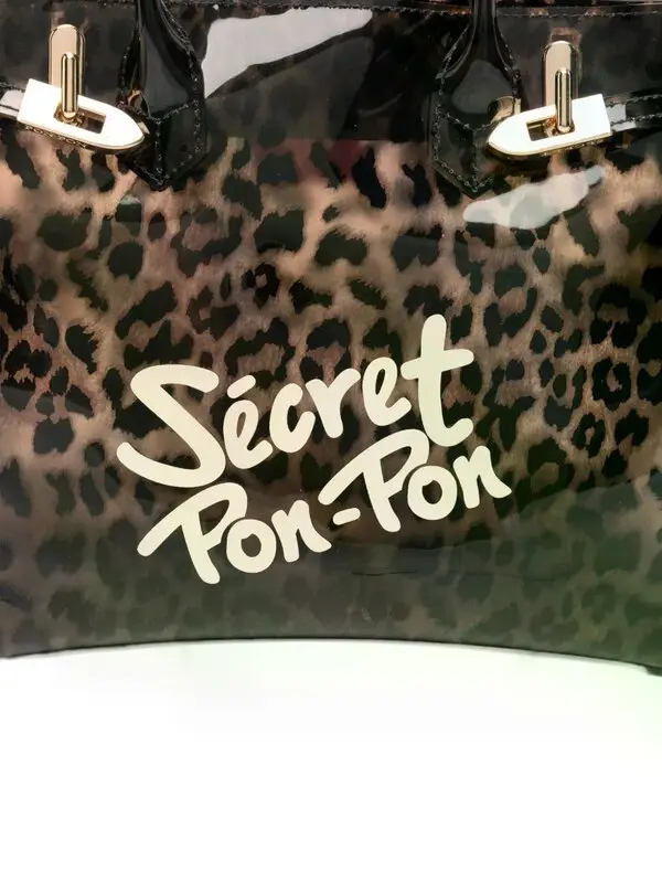 SECRET PON-PON Brigitte Leopard-print Tote Bag