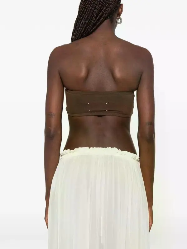 MAISON MARGIELA Square-neck Strapless Top