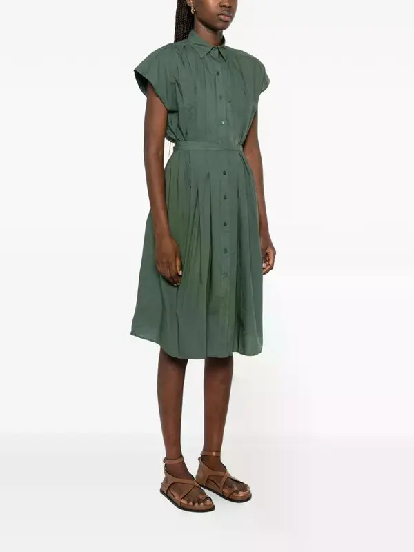 XACUS Mimi Pleated Belted Mini Dress