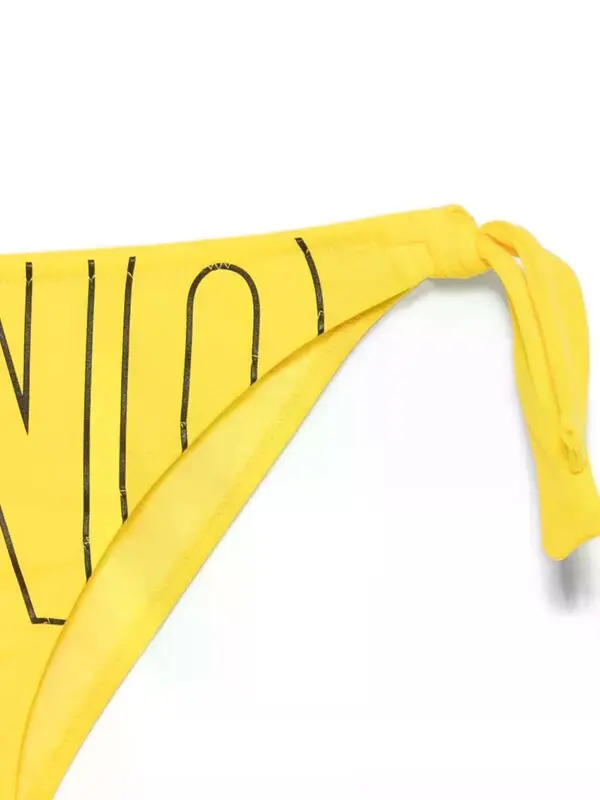 Moschino Print Side-tie Bikini Bottoms