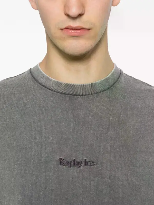 REPLAY Acid-wash Long-sleeve T-shirt