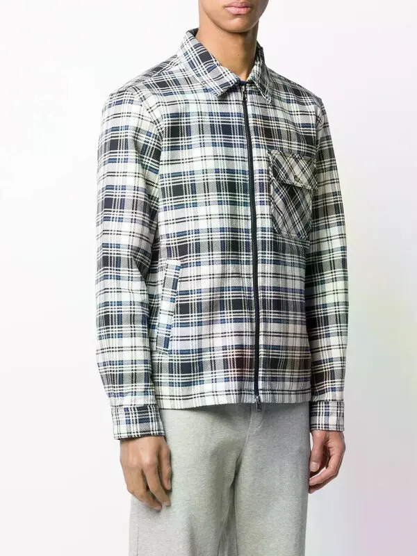 Woolrich Checkered Zipped Jacket