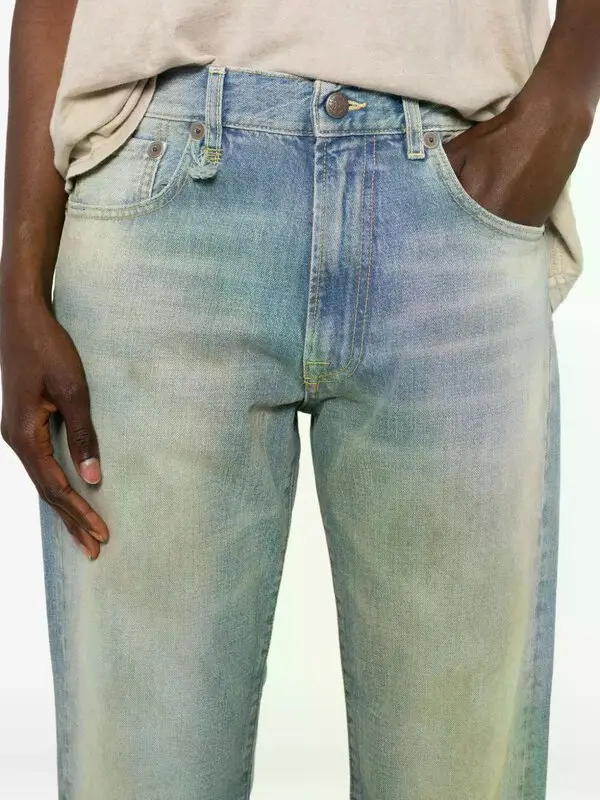 R13 Faded Logo Embroidered Jeans