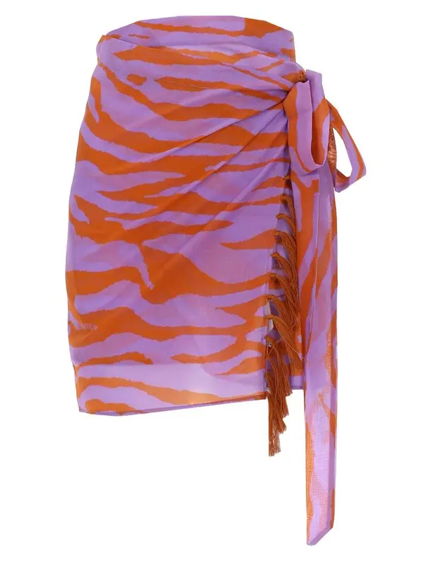 Attico Pareo Con Stampa Animalier - Multicolour