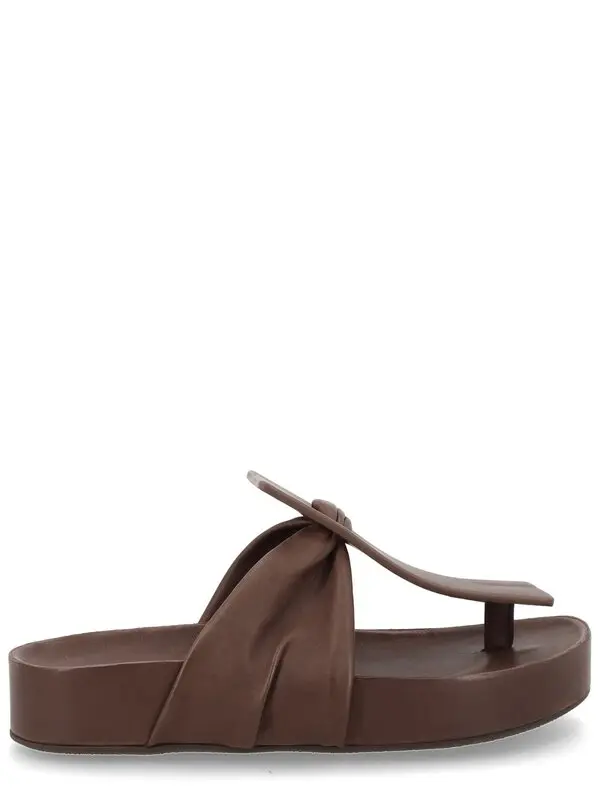 UMA WANG Leather Thong Sandals