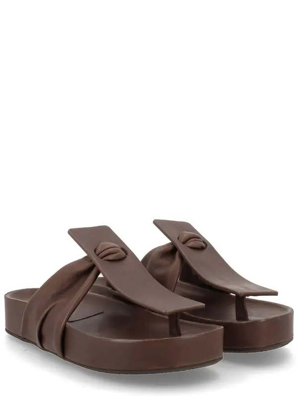 UMA WANG Leather Thong Sandals