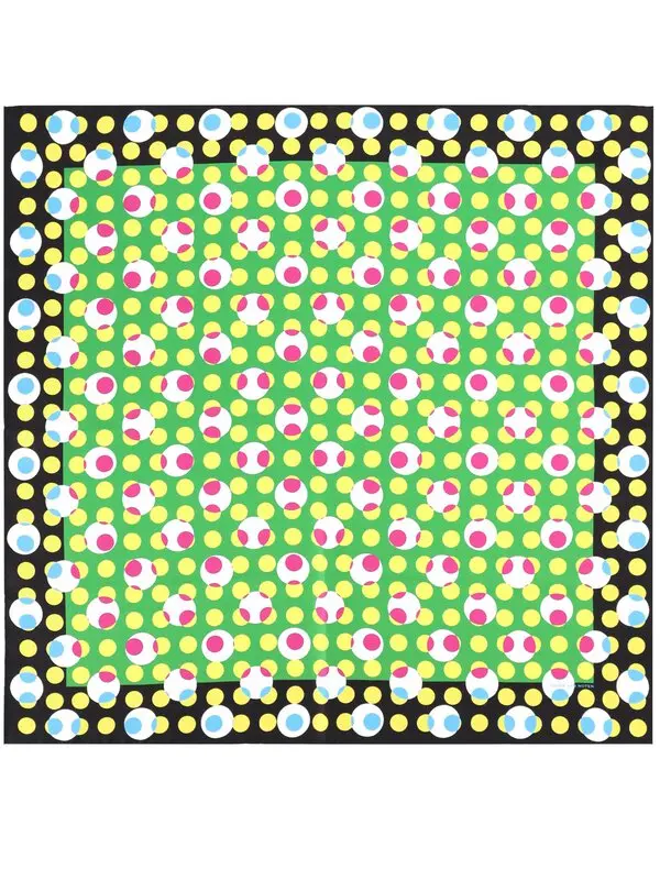 Dries Van Noten Foulard Quadrato In Seta - Multicolour