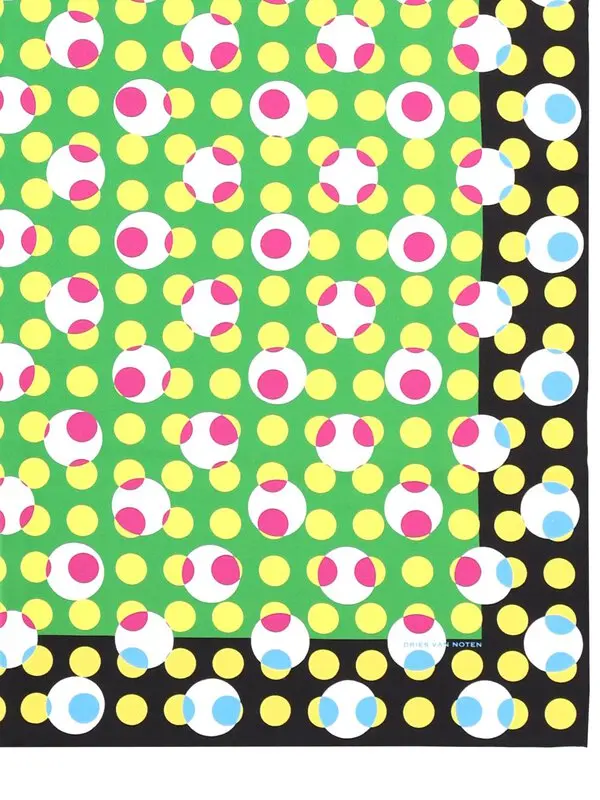 Dries Van Noten Foulard Quadrato In Seta - Multicolour