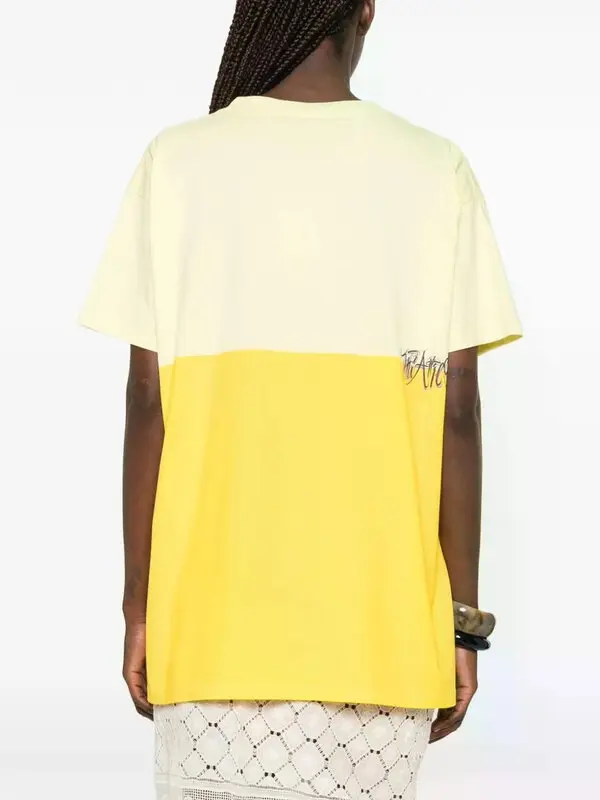 Attico Panelled Logo Print T-shirt