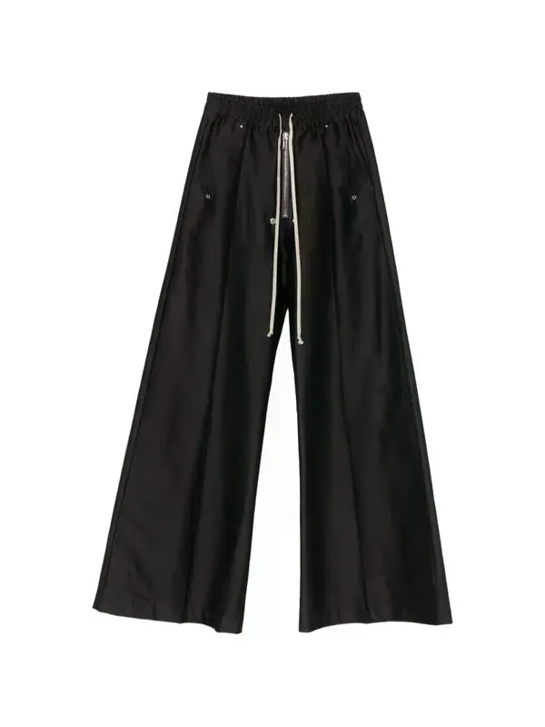 Rick Owens Bela Drawstring Wide-leg Trousers - Black