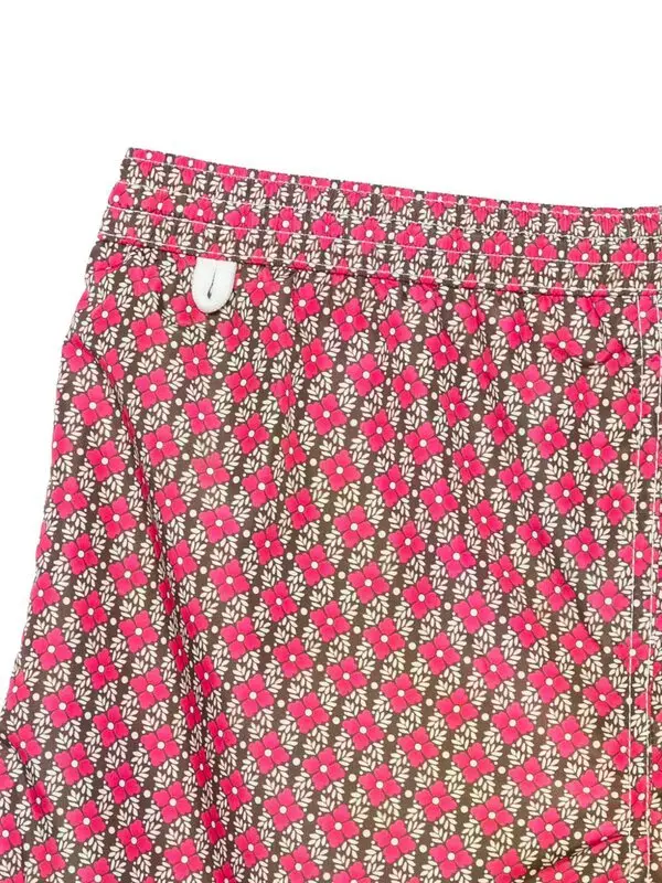 BARBA NAPOLI Floral Print Swim Shorts
