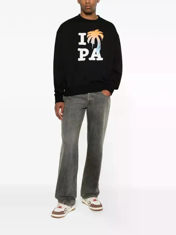 Palm Angels Logo Print Sweatshirt