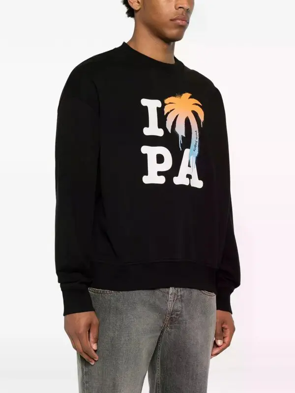 Palm Angels Logo Print Sweatshirt