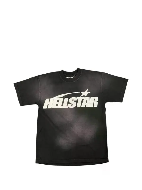 HELLSTAR Rhinestone-embellished Logo T-shirt - Black