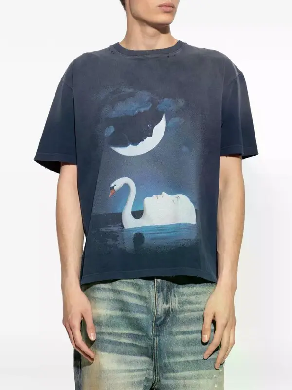 MISBHV Distressed Graphic Print T-shirt