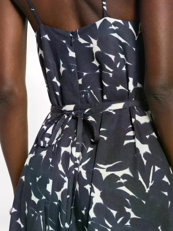 XACUS Amelia Abstract Print Maxi Dress