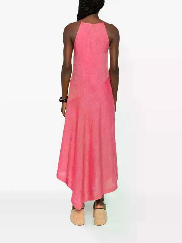 XACUS Asymmetrical Hem Maxi Dress