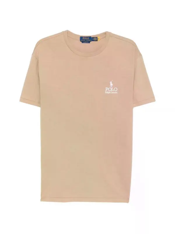 Polo Ralph Lauren Logo-embroidered T-shirt - Neutrals