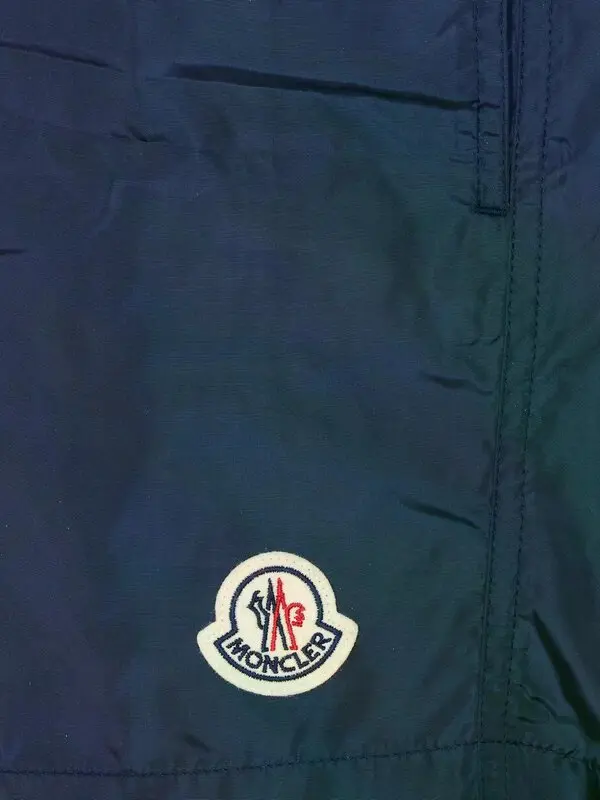 Moncler Logo Patch Swim Shorts