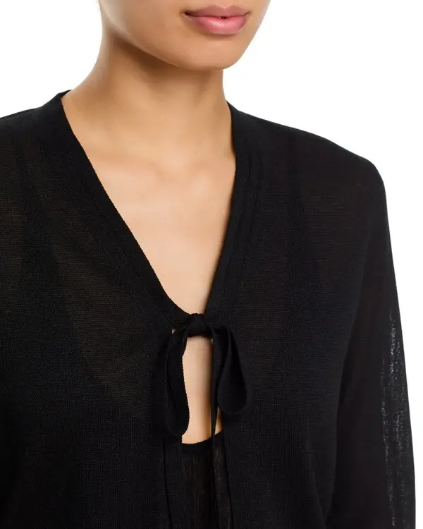 Kobi Halperin Arden Tie-detailed Cardigan - Black