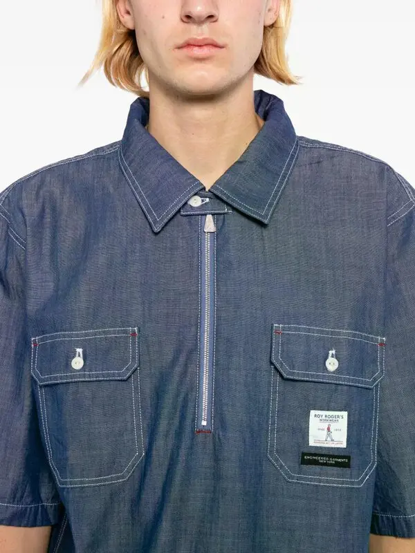 Engineered Garments X Roy Roger's Workwear Chambray Spinnaker Polo Shirt