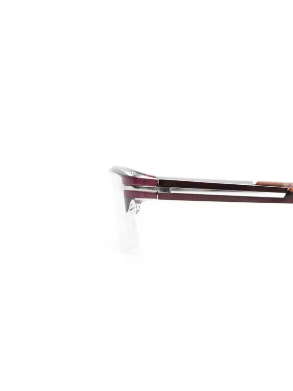 STEPPER EYEWEAR Rectangle-frame Half-rim Glasses