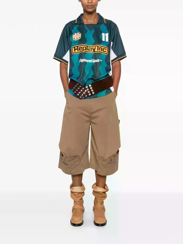 REPLAY Logo Print Polo Shirt