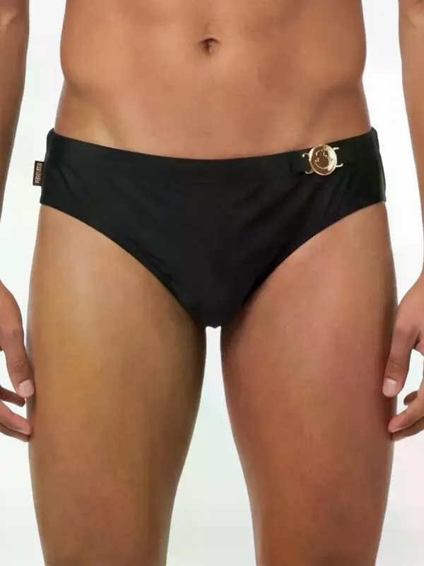Moschino Smiley Plaque Swim Trunks