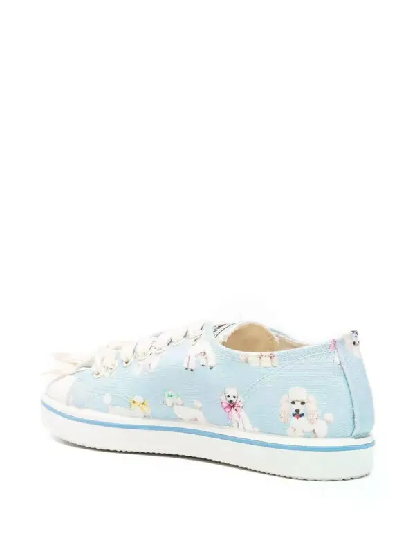Fiorucci Poodle Print Lace-up Sneakers