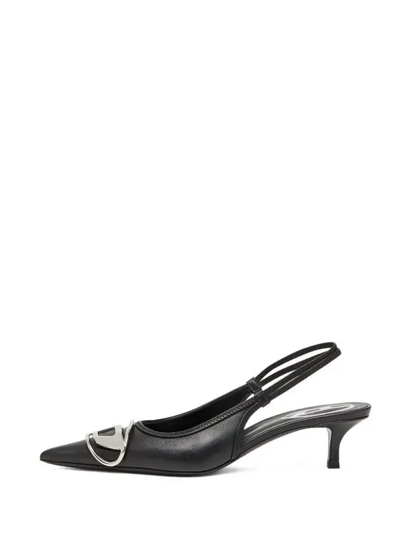 DIESEL® Venus Leather Slingback Pumps - Black