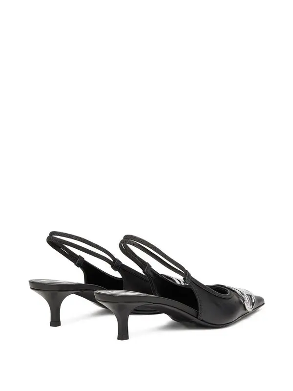 DIESEL® Venus Leather Slingback Pumps - Black