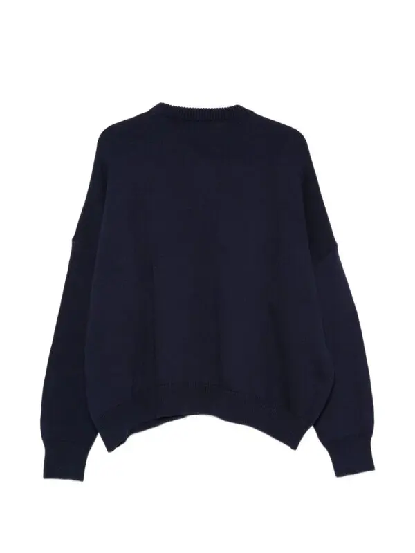 Giada Benincasa Embroidered Logo Crew Neck Sweater