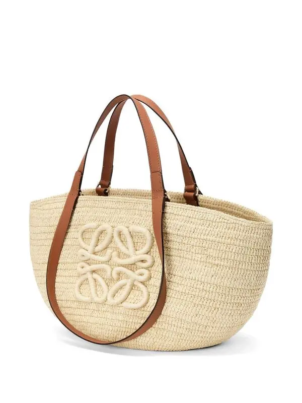 Loewe Raffia Medium Tote - Beige