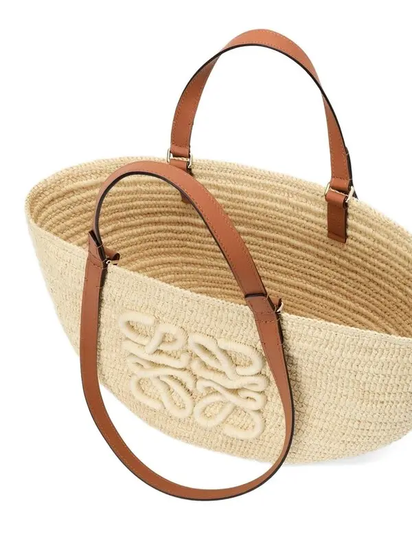 Loewe Raffia Medium Tote - Beige