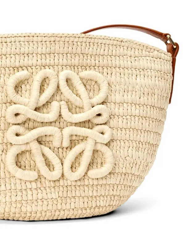 Loewe Eclipse Raffia Pouch