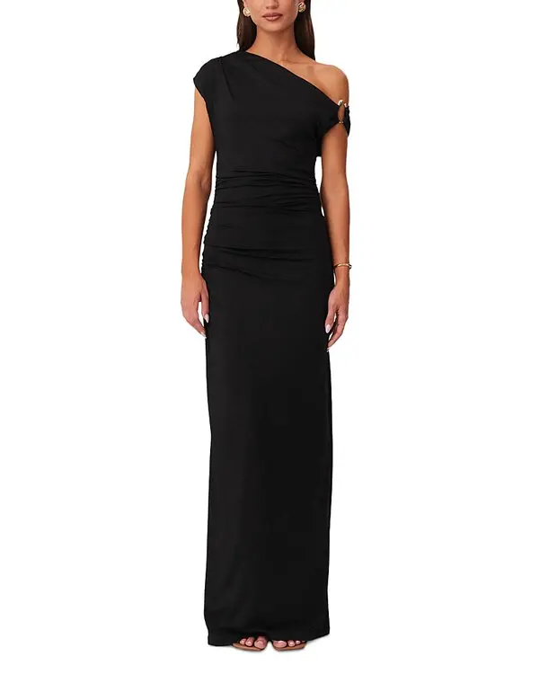 SNDYS. Amabel Asymmetric Maxi Dress