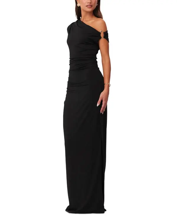 SNDYS. Amabel Asymmetric Maxi Dress