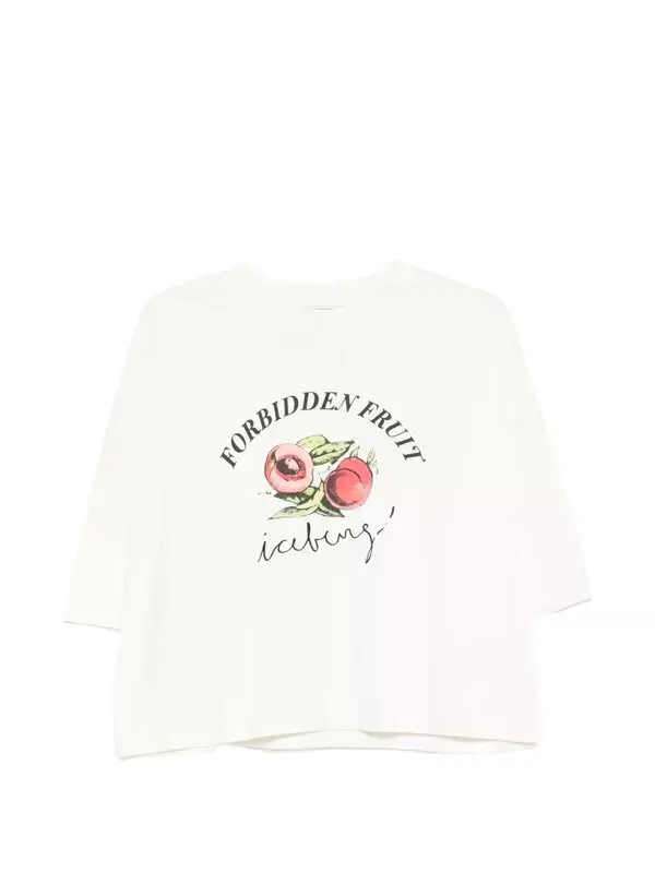 Iceberg Graphic Print T-shirt - Neutrals