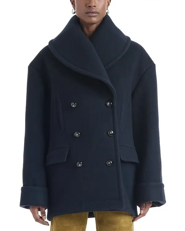 Altuzarra Double Breasted Wool Blend Coat