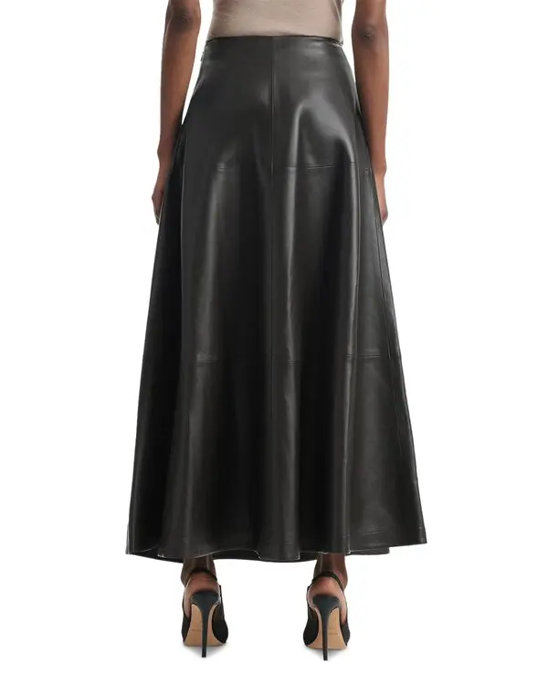Altuzarra Varda Leather Skirt - Fudge